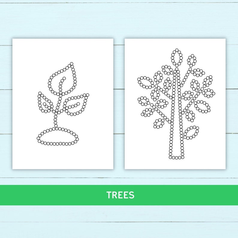 Earth Day Q-tip Tracing Sheets - Printable Preschool Worksheets for ...