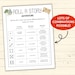 Roll a Story Adventure - Creative Writing Prompt Activity - Printable ...