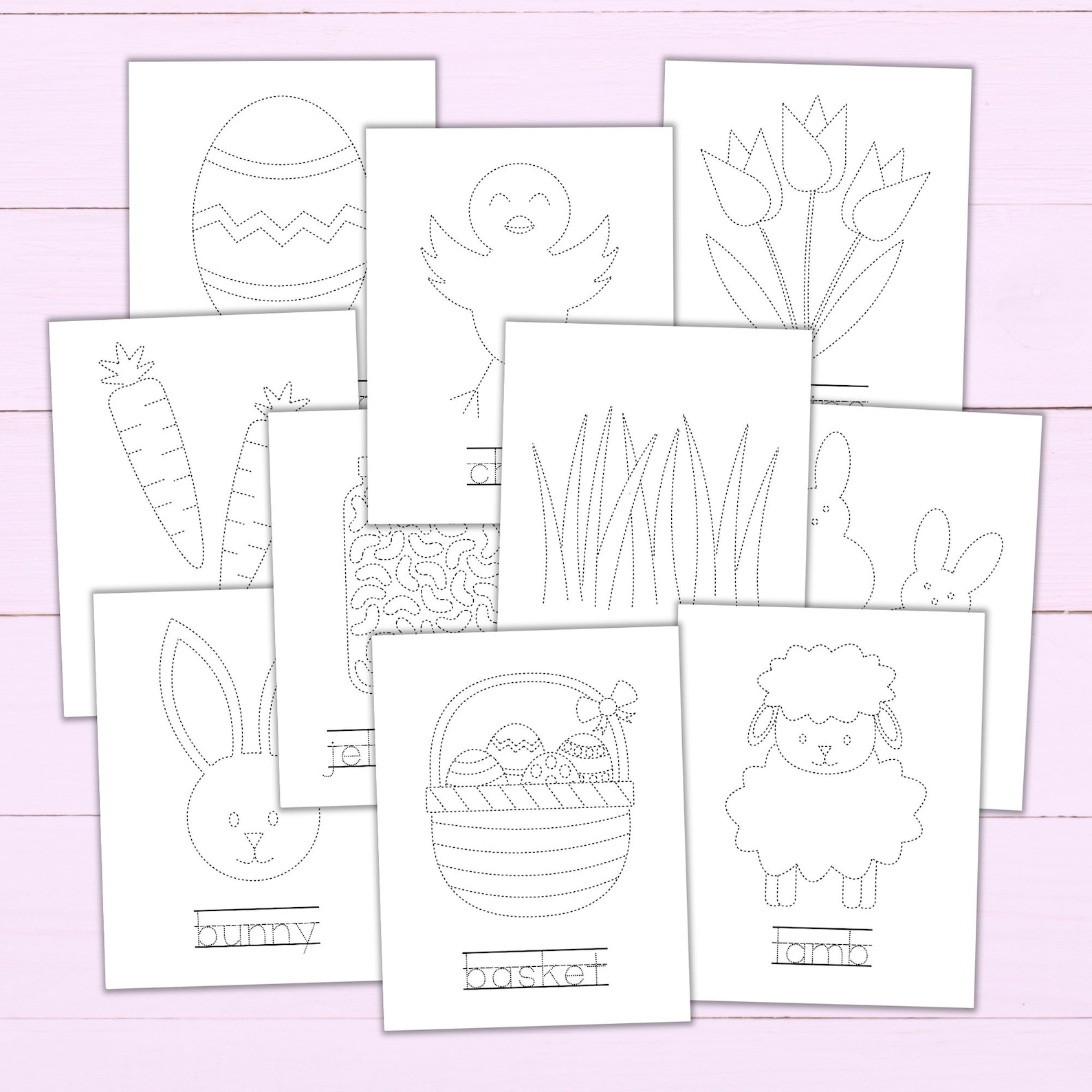 Printable Easter Tracing Sheets - Tracing Worksheets for Preschool ...