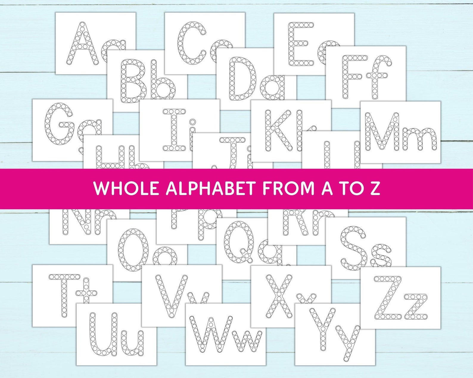 Printable Alphabet Dot Marker Pages Alphabet Do-at-dot Worksheets ...