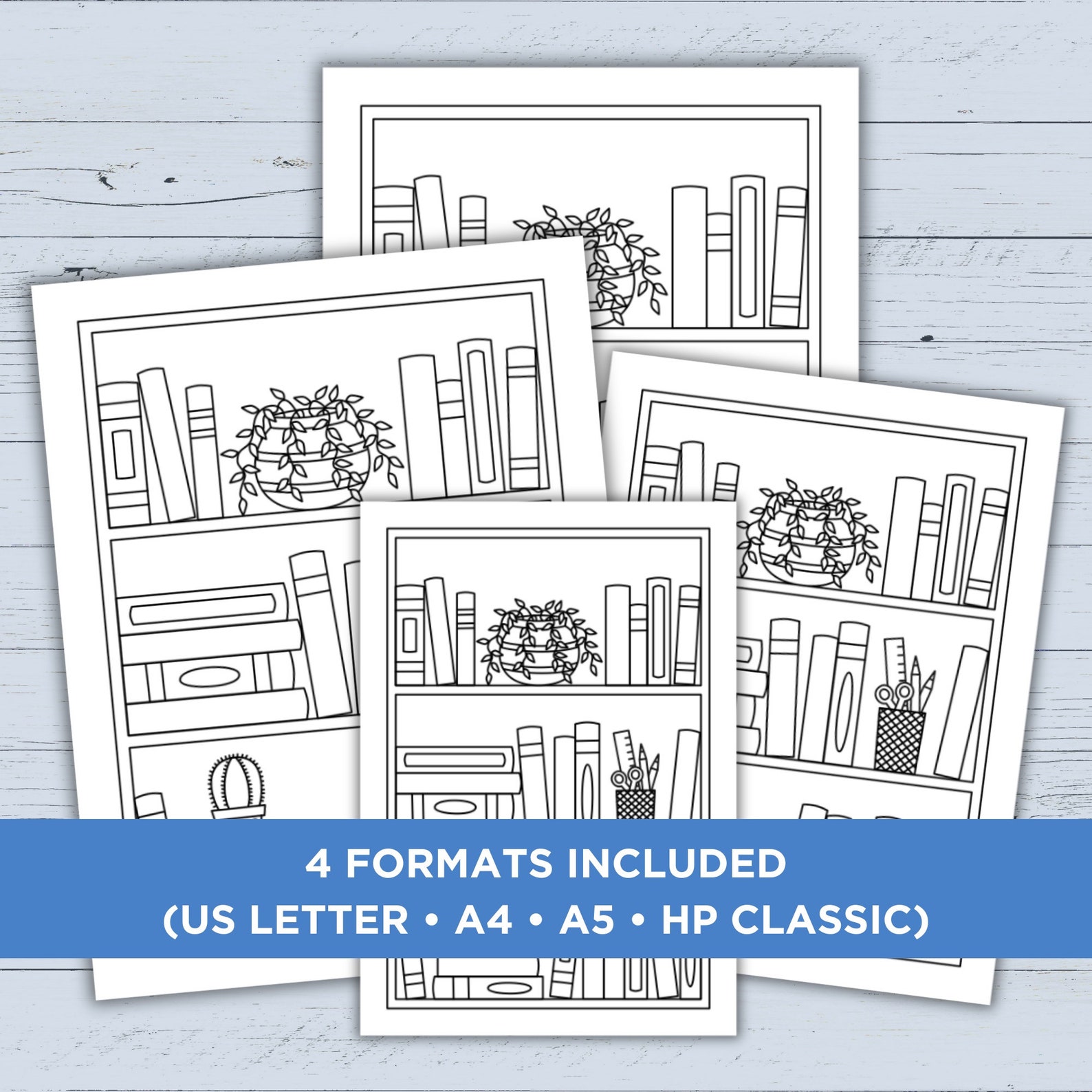 Bookshelf Reading Tracker Printable - 25 Books | 2 Designs - Printable ...