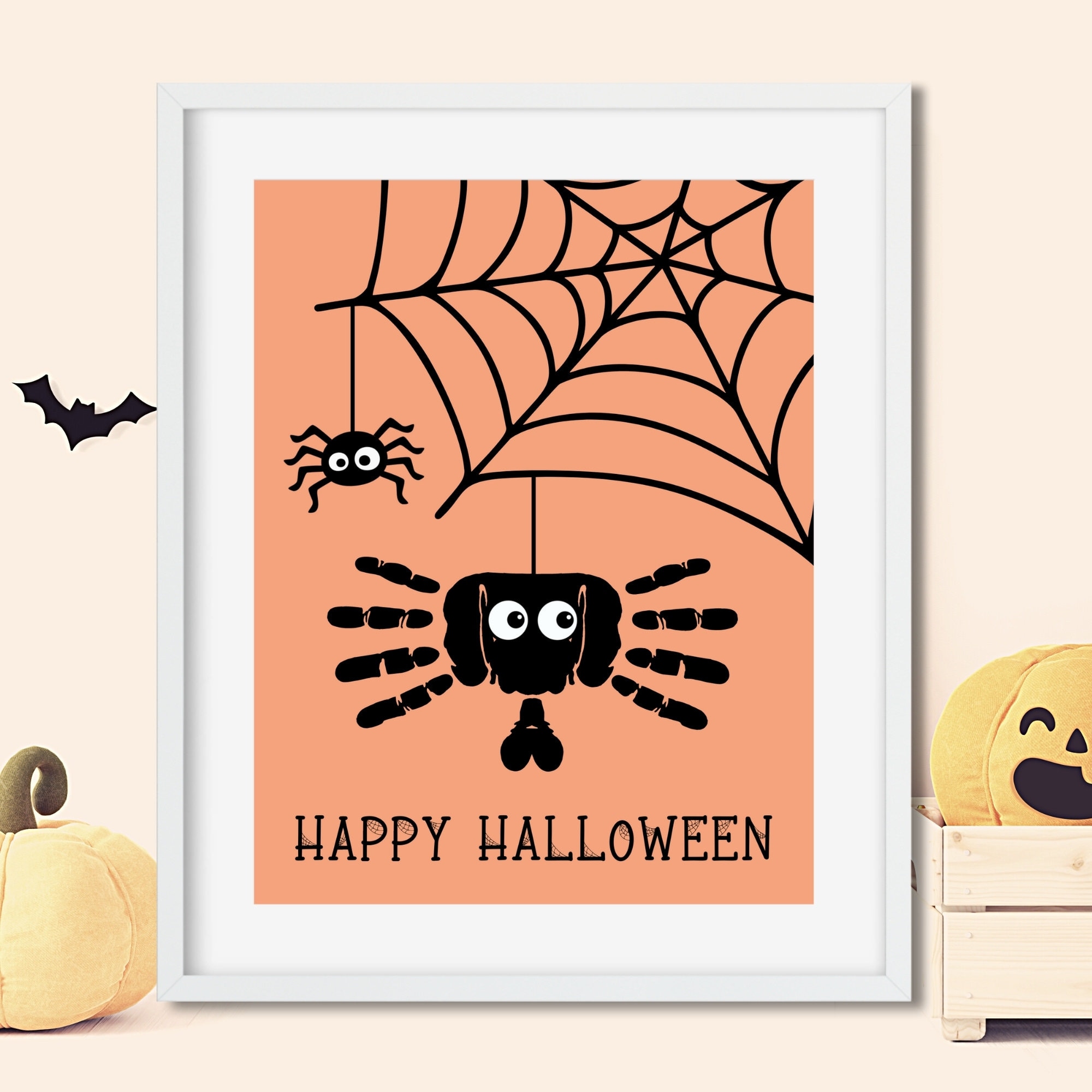 Halloween Handprint & Footprint Craft Bundle - Handprint Art Kit for ...