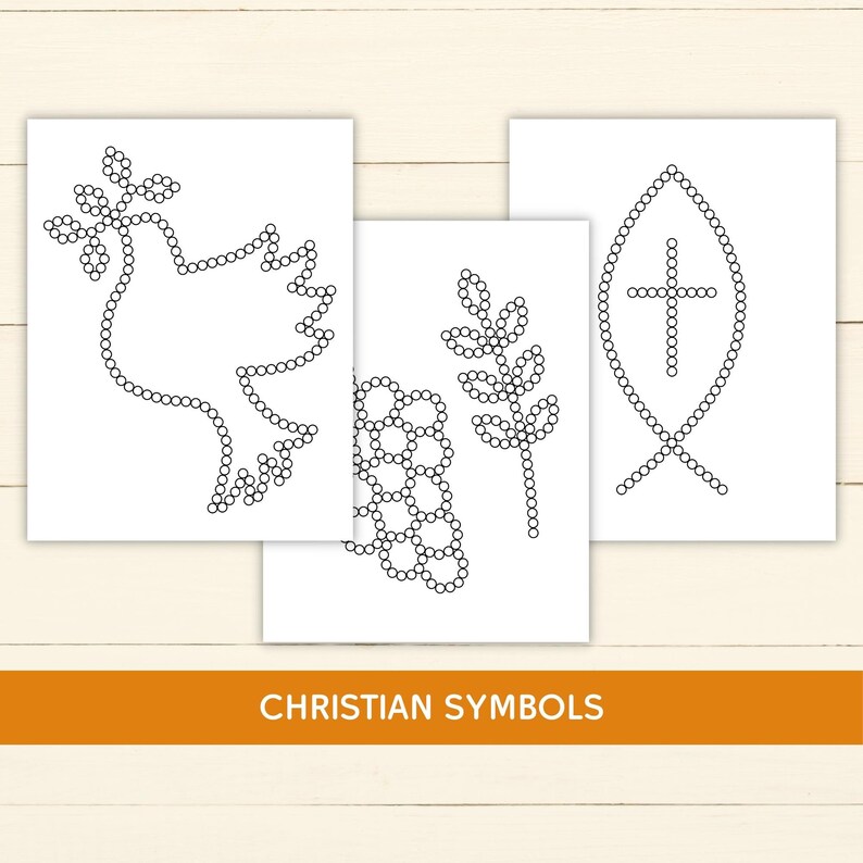 Christian Q-tip Tracing Sheets - Printable Preschool Worksheets ...