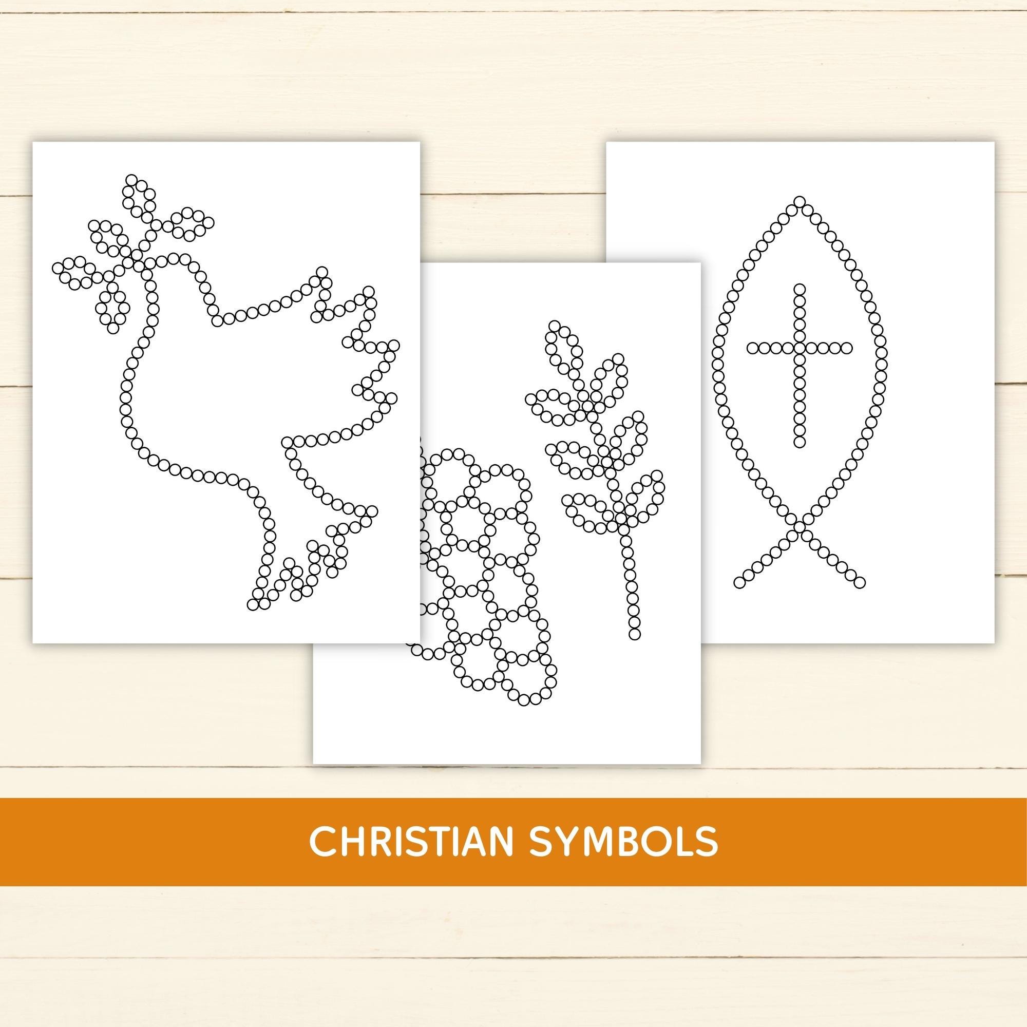 Christian Q-tip Tracing Sheets - Printable Preschool Worksheets ...