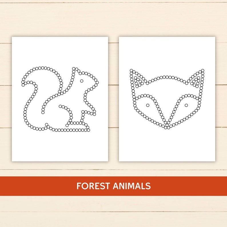 Fall Q-tip Tracing Sheets - Printable Preschool Worksheets for Fine ...