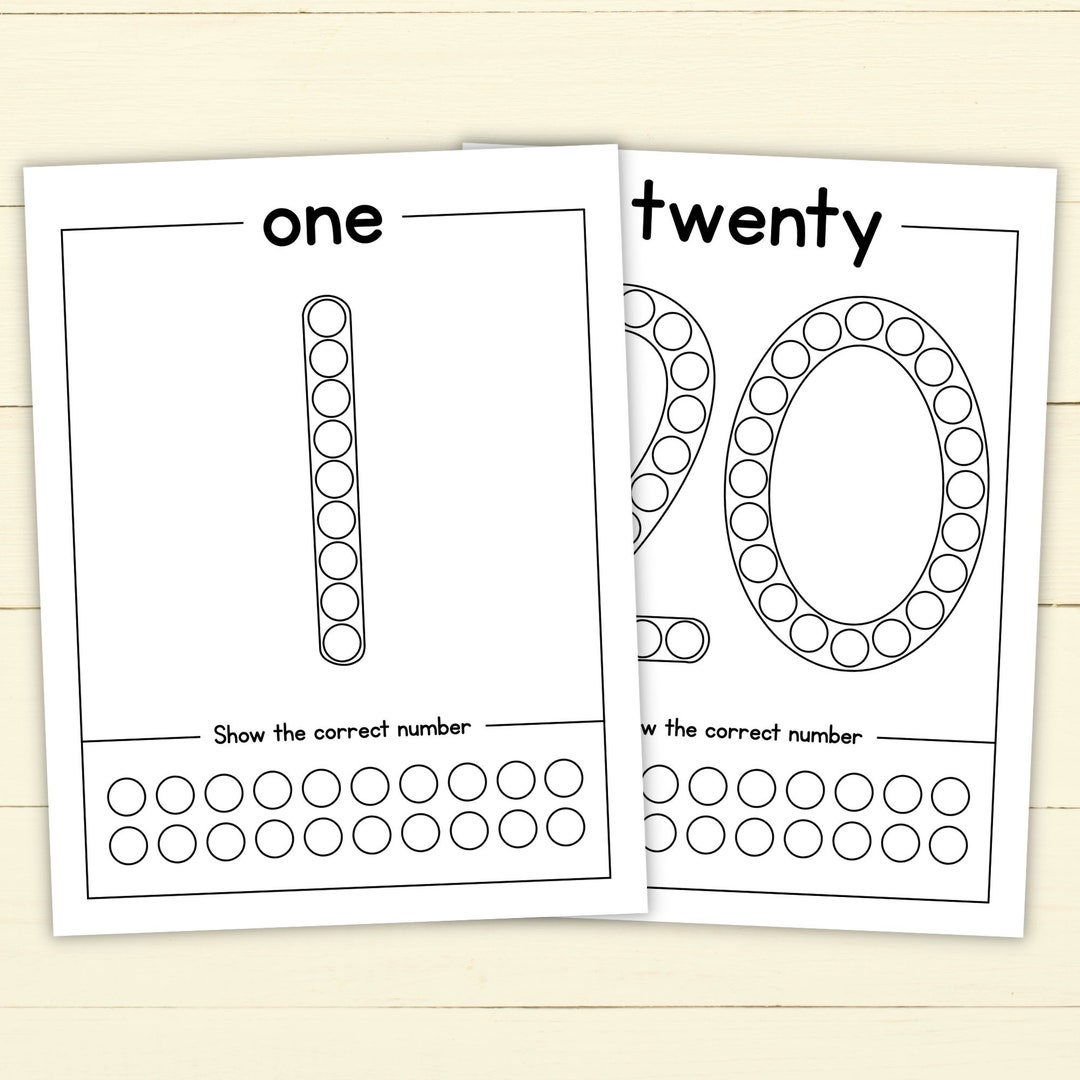 Dot-to-dot Numbers 1-20 - Printable Learning Activity for Kids ...