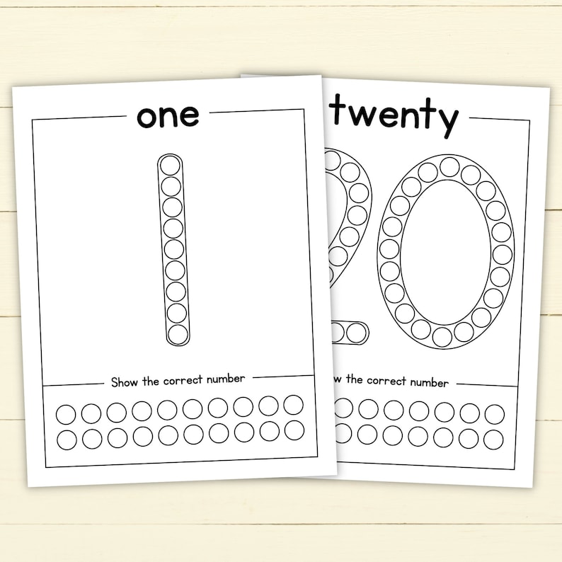 Dot-to-dot Numbers 1-20 - Printable Learning Activity for Kids ...