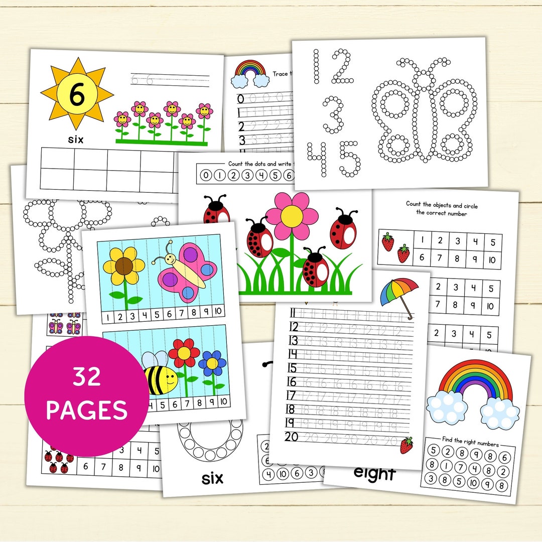 Spring Counting Activity Bundle for Toddlers & Preschoolers - Printable ...