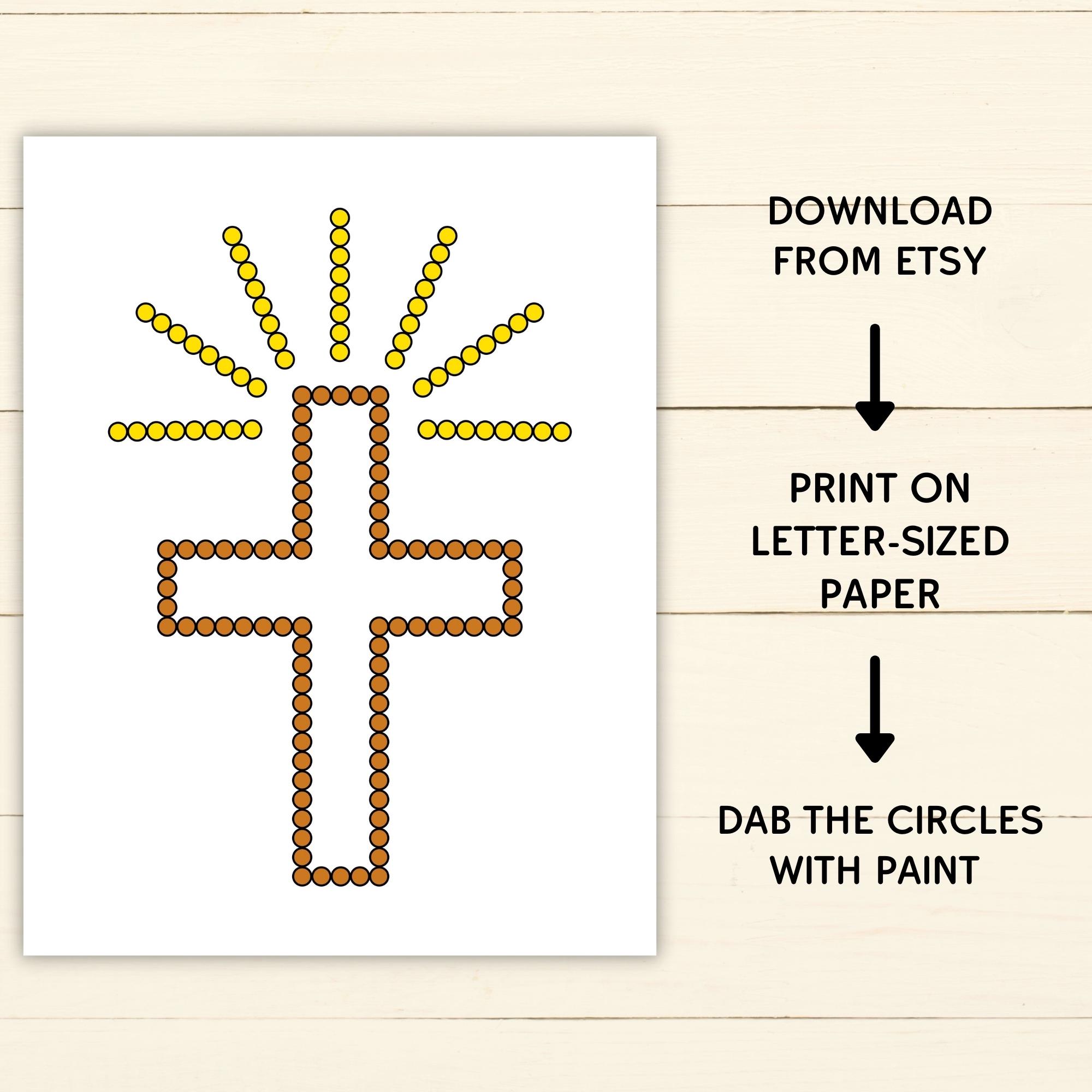 Christian Q-tip Tracing Sheets - Printable Preschool Worksheets ...