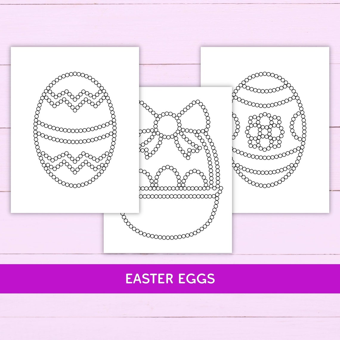 Easter Q-tip Tracing Sheets Printable Preschool Worksheets for Fine ...