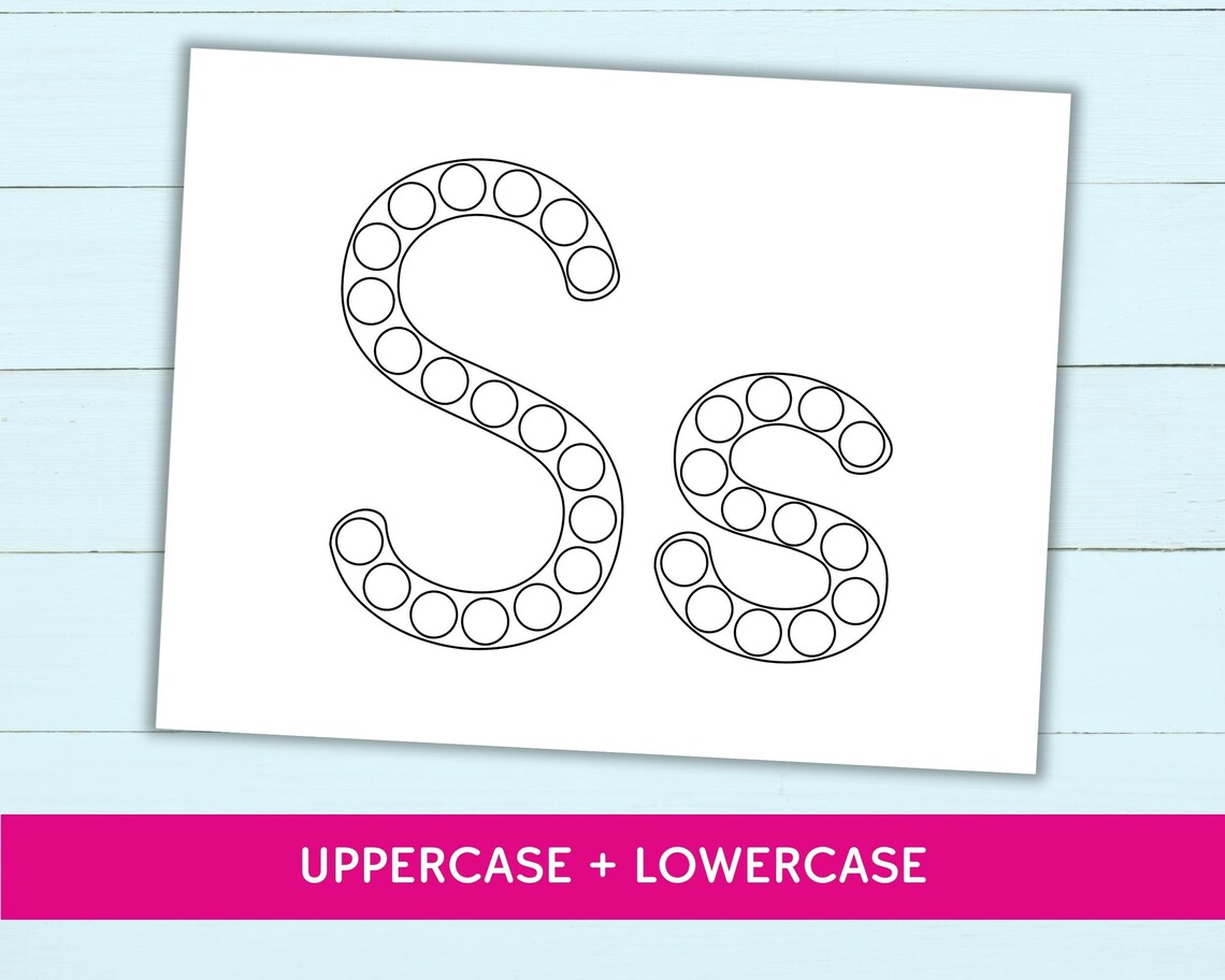 Printable Alphabet Dot Marker Pages Alphabet Do-at-dot Worksheets ...