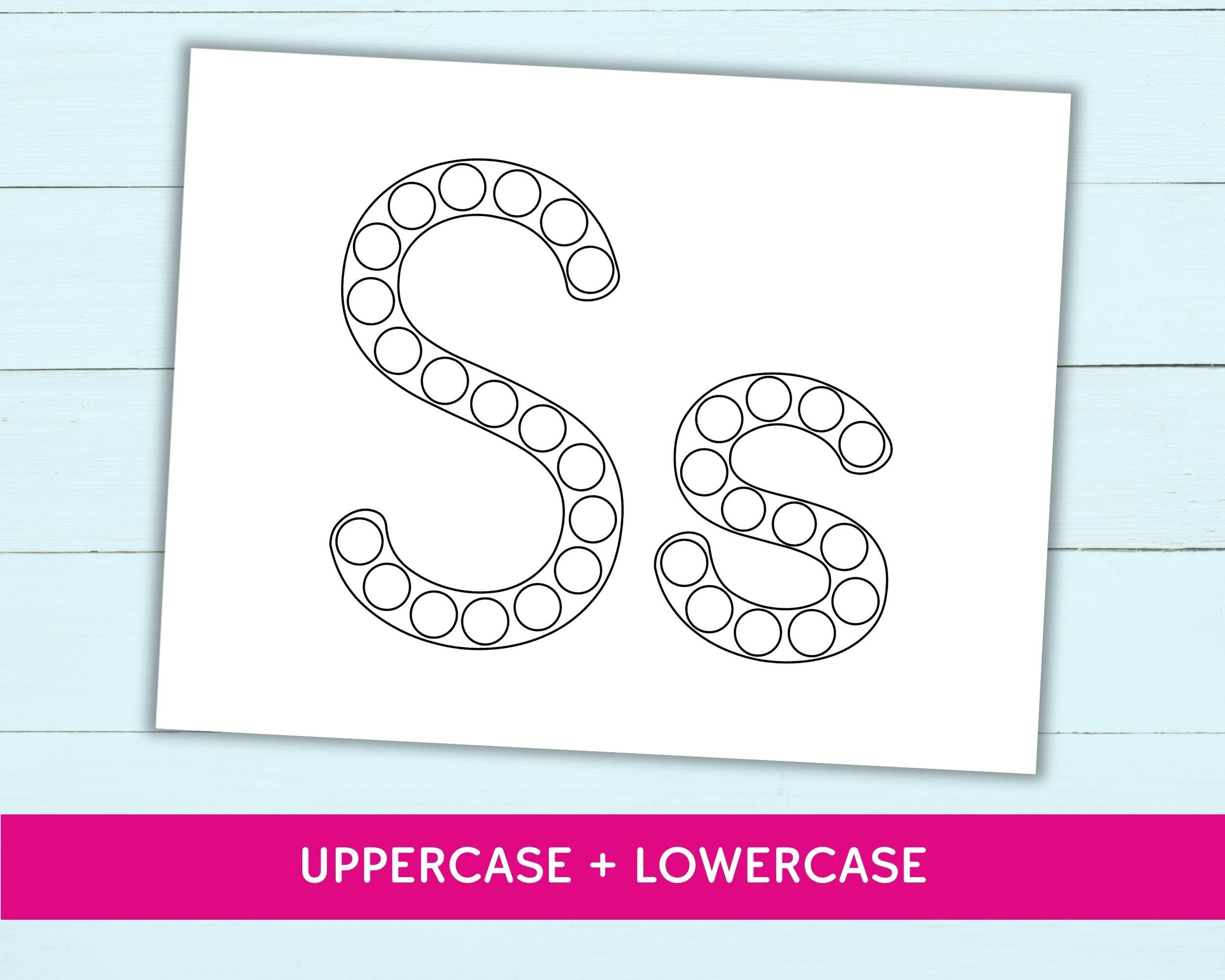 Printable Alphabet Dot Marker Pages Alphabet Do-at-dot Worksheets ...