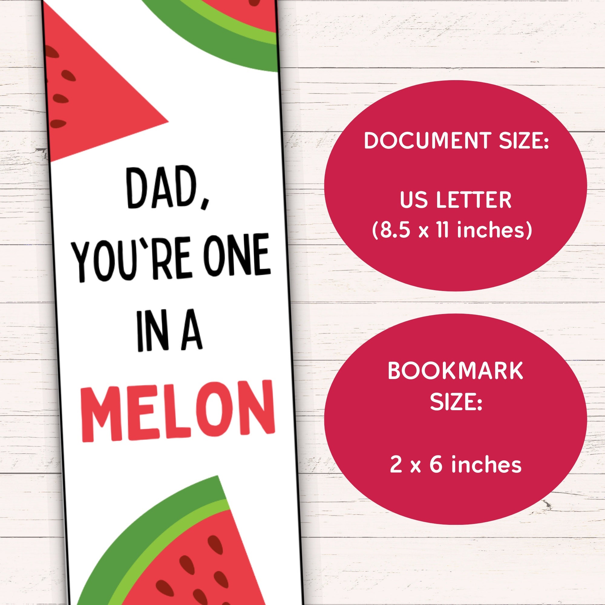 Cute Printable Father's Day Bookmarks With Puns - PDF Digital Instant ...