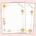 Cute Printable Baby Stationery Digital Note Paper Instant Download PDF ...