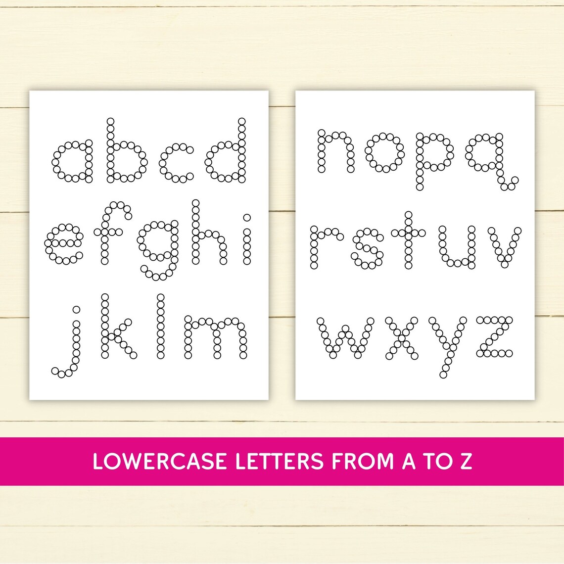 Q-tip Alphabet Tracing Sheets Uppercase Letters Lowercase Letters ...