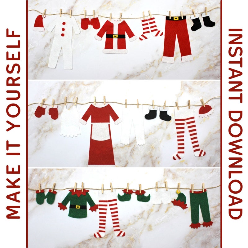 Santa Claus Clotheslines - Etsy
