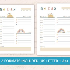 Printable Boho Daily Weekly Monthly Planner Page Bundle - Etsy