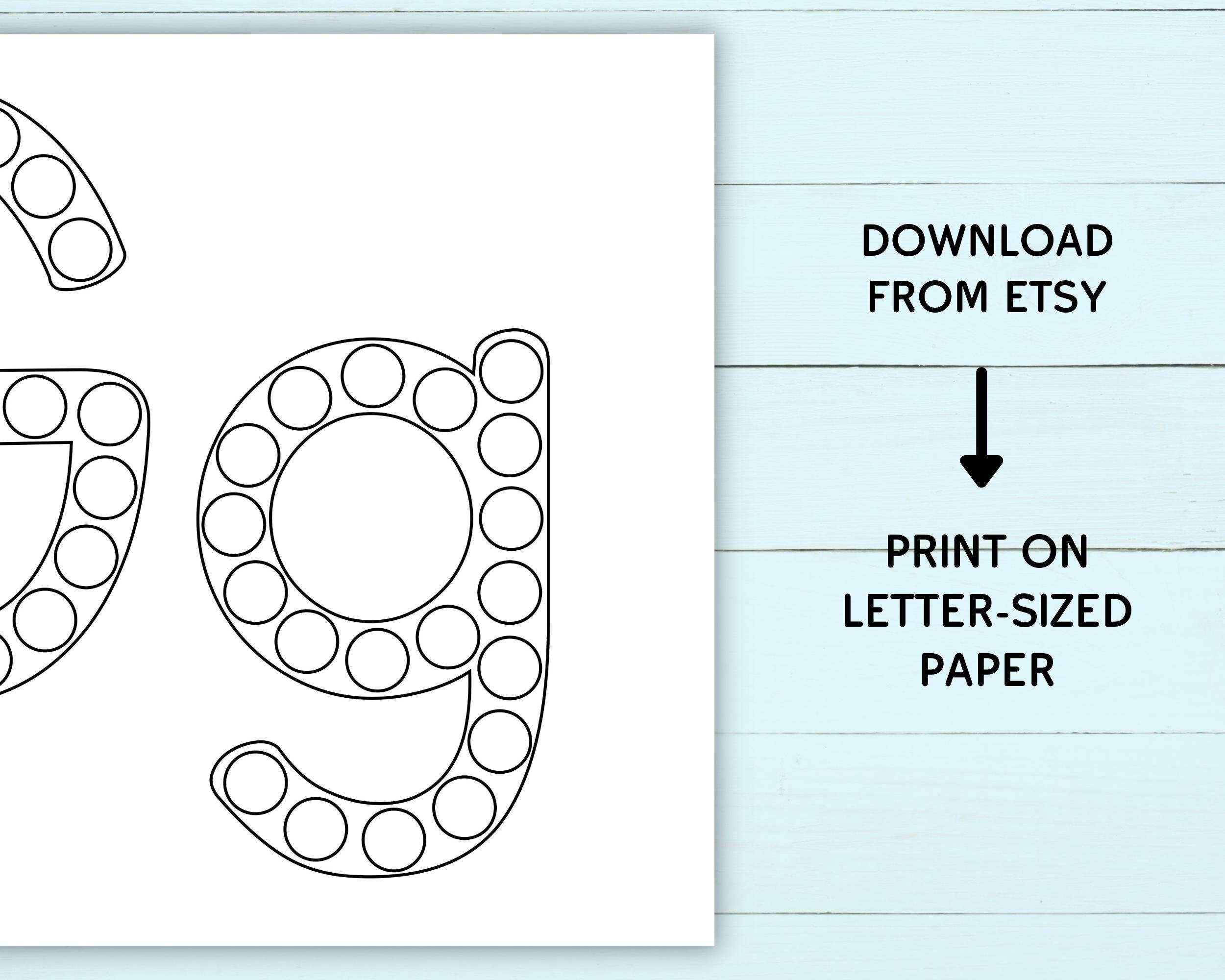 Printable Alphabet Dot Marker Pages Alphabet Do-at-dot Worksheets ...
