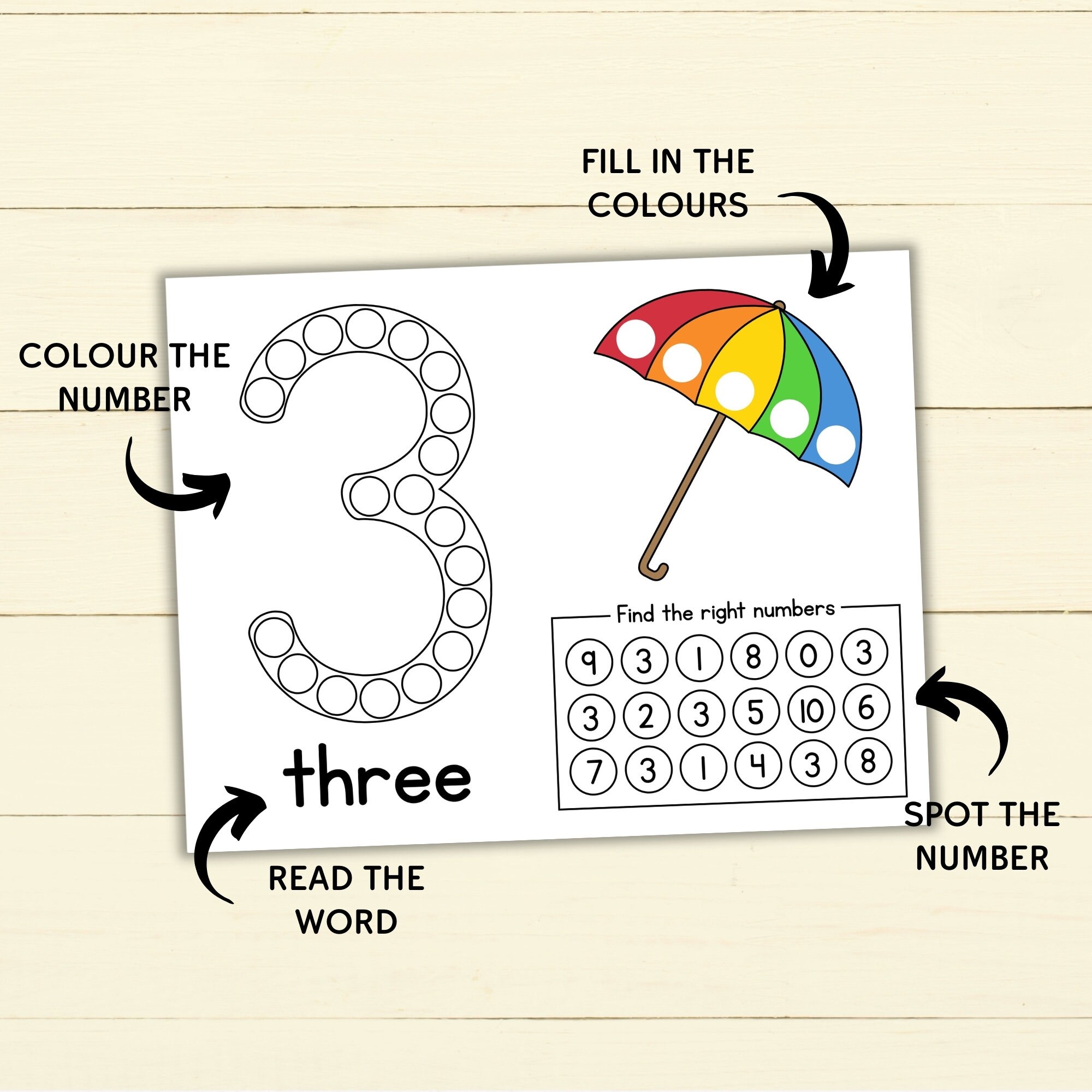 Spring Counting Activity Bundle for Toddlers & Preschoolers - Printable ...