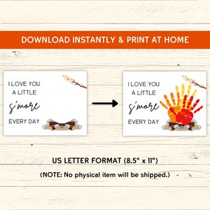 Campfire Handprint Art Template - Summer / Fall Handprint Keepsake ...