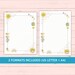 Cute Printable Baby Stationery - Digital Note Paper - Instant Download ...