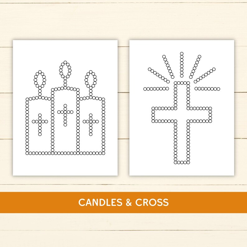Christian Q-tip Tracing Sheets - Printable Preschool Worksheets ...