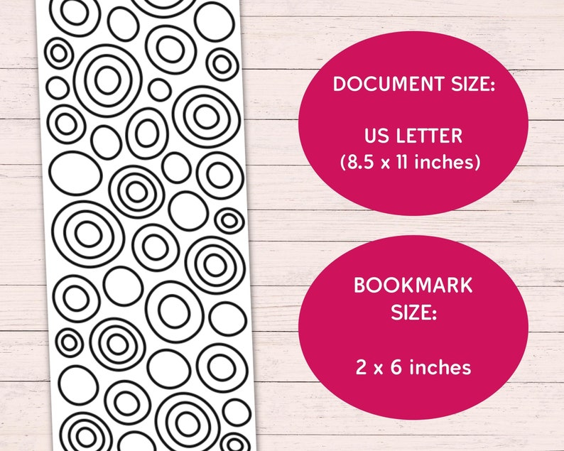 Printable Geometric Coloring Bookmarks Set of 6 PDF - Etsy