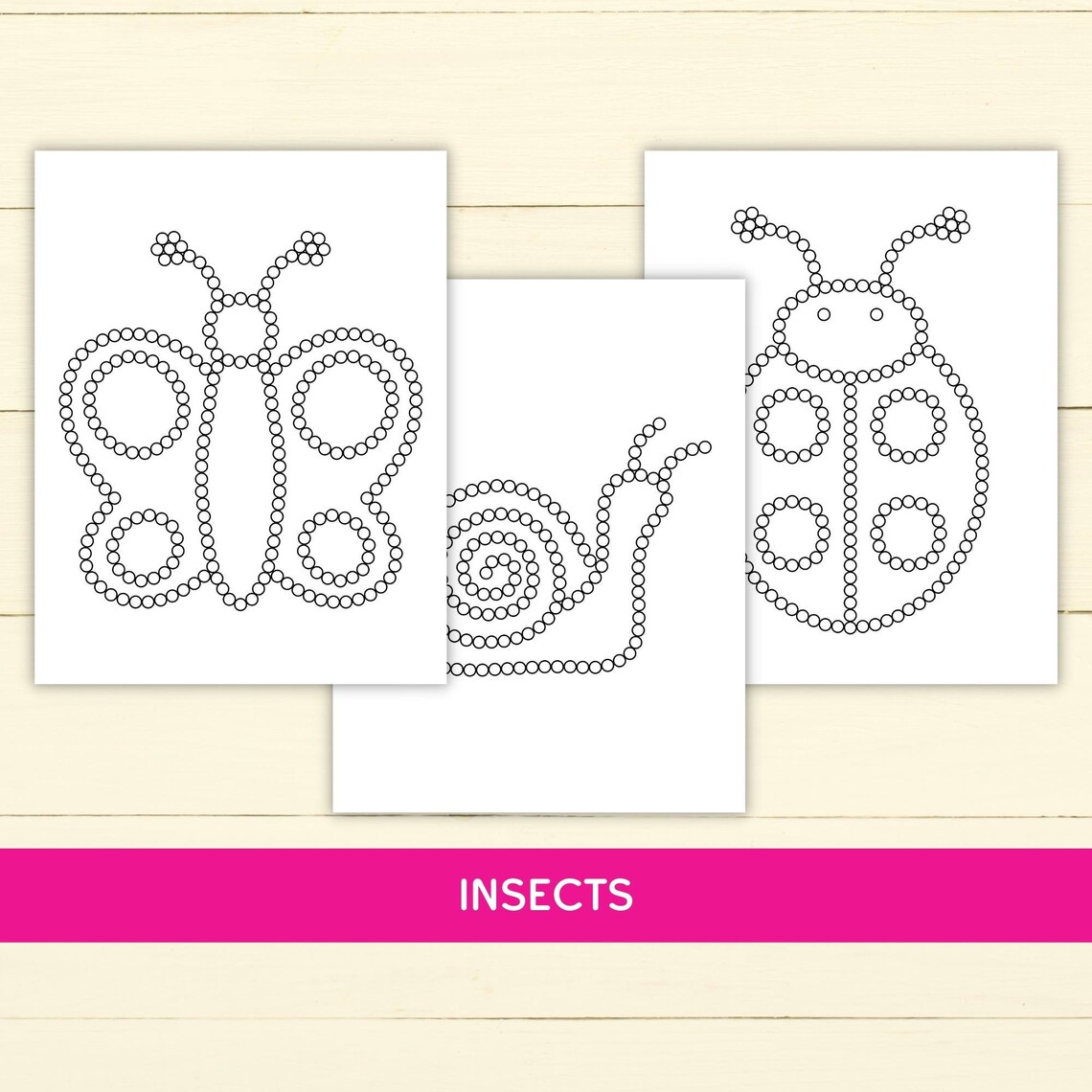 Spring Q-tip Tracing Sheets Printable Preschool Worksheets for Fine ...