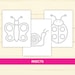 Spring Q-tip Tracing Sheets - Printable Preschool Worksheets for Fine ...