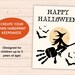 Halloween Witch's Broom Handprint Craft Template - Etsy Canada