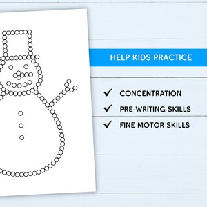 Winter Q-tip Tracing Sheets - Printable Preschool Worksheets for Fine ...