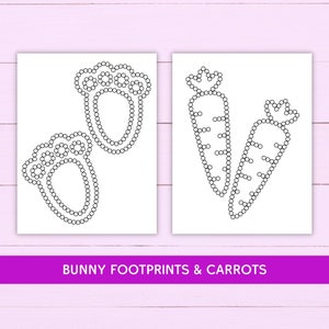 Easter Q-tip Tracing Sheets - Printable Preschool Worksheets for Fine ...