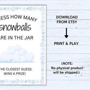 Snowball Guessing Game - Snowball Guessing Jar Game - Winter Guess How ...