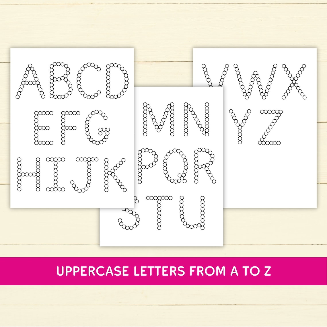Q-tip Alphabet Tracing Sheets Uppercase Letters Lowercase Letters ...