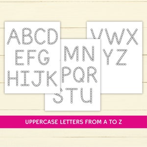 Q-tip Alphabet Tracing Sheets - Uppercase Letters + Lowercase Letters ...
