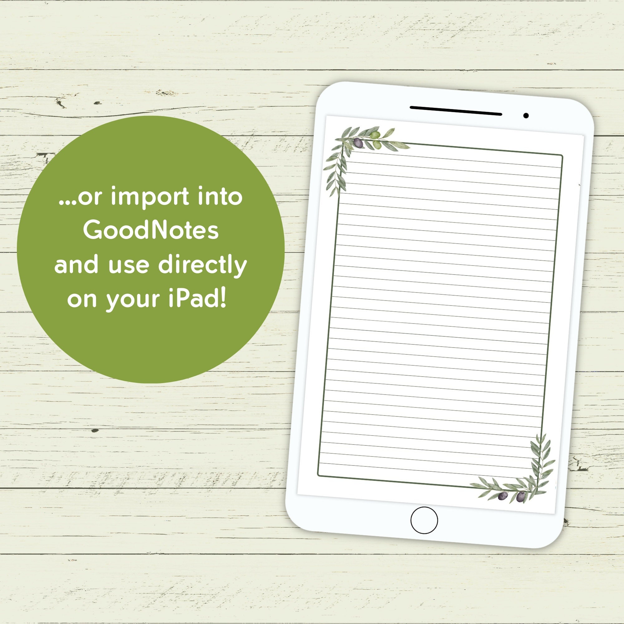 Olive Stationery Templates Printable
