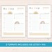 Printable Boho Daily Planner US Letter A4 Editable Instant Download ...