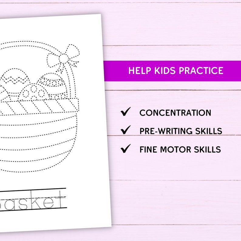 Printable Easter Tracing Sheets Tracing Worksheets for Preschool ...