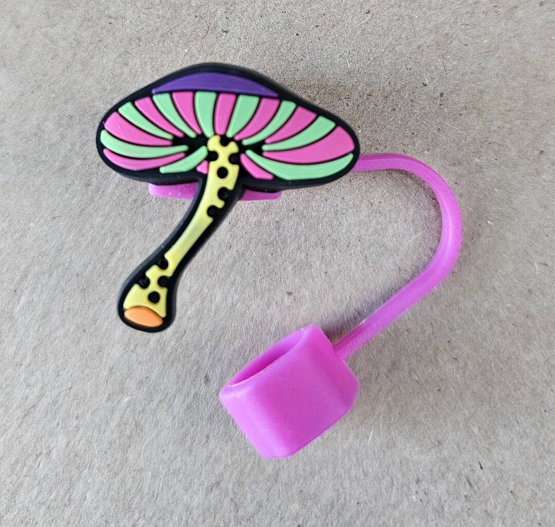 Mushroom, Flowers, Plants, & Diamonds Straw Covers/toppers - Etsy