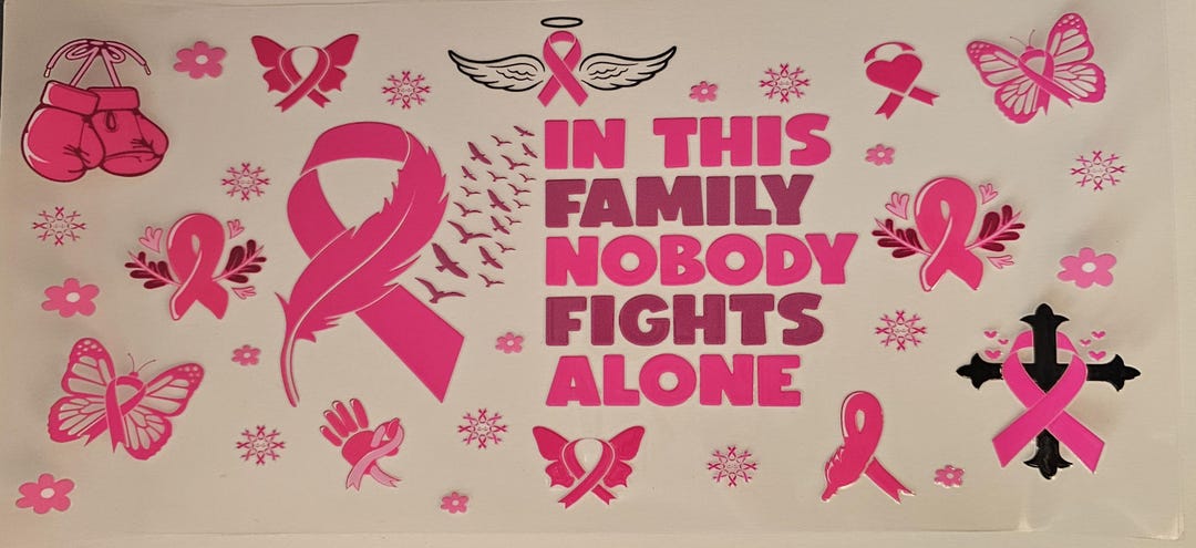 Cancer Awareness UV DTF Cup Wraps Transfer Decal - Etsy