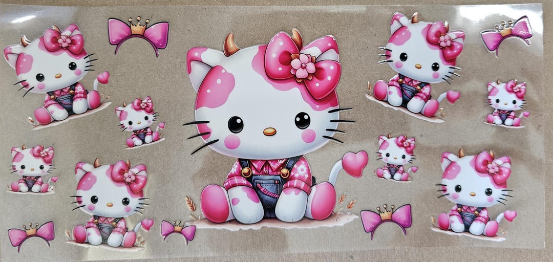 Hello Kitty and Friends UV DTF Cup Wraps Transfer Decal - Etsy