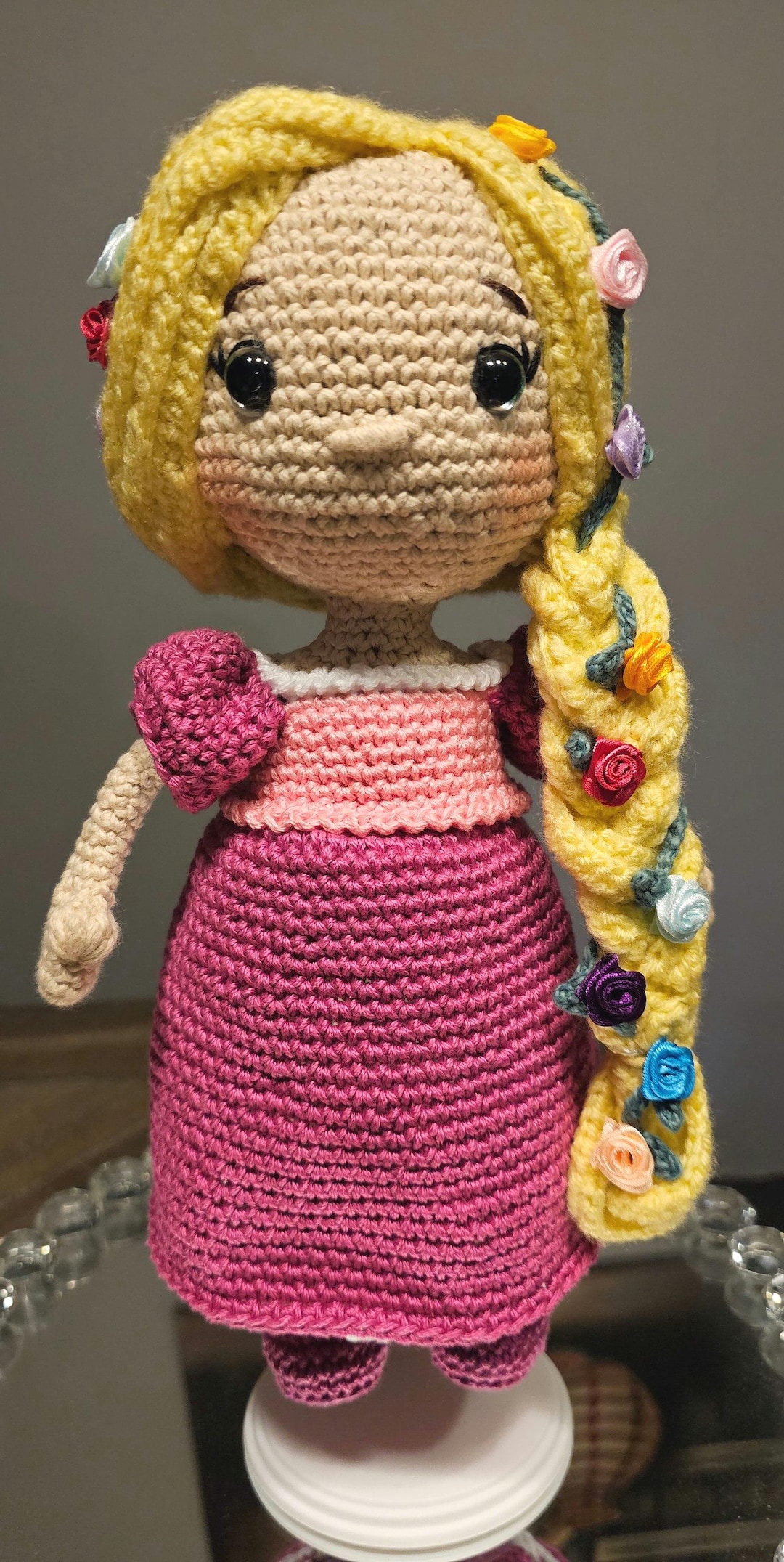 Handmade Crochet Rapunzel Doll - Etsy