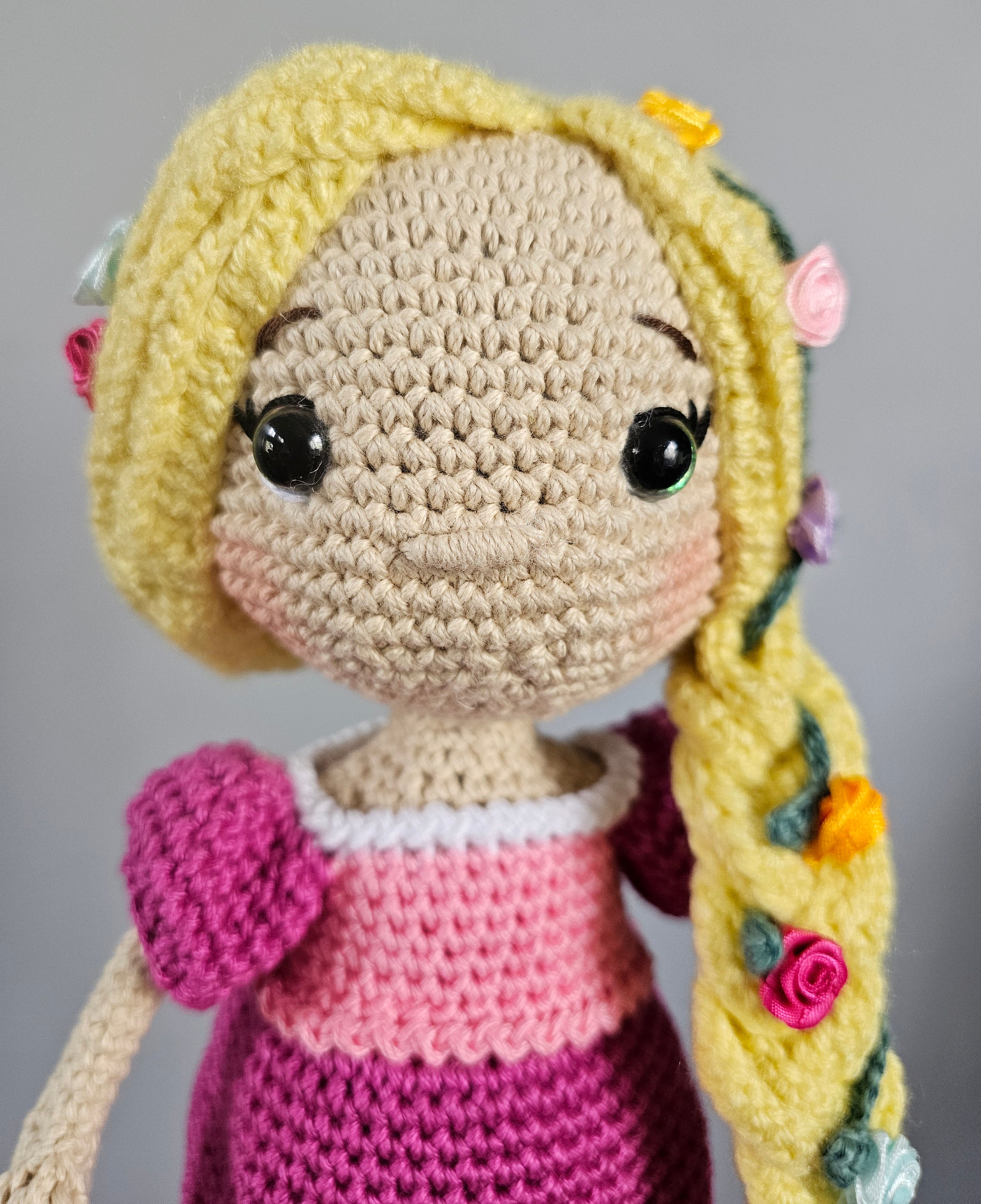 Handmade Crochet Rapunzel Doll - Etsy