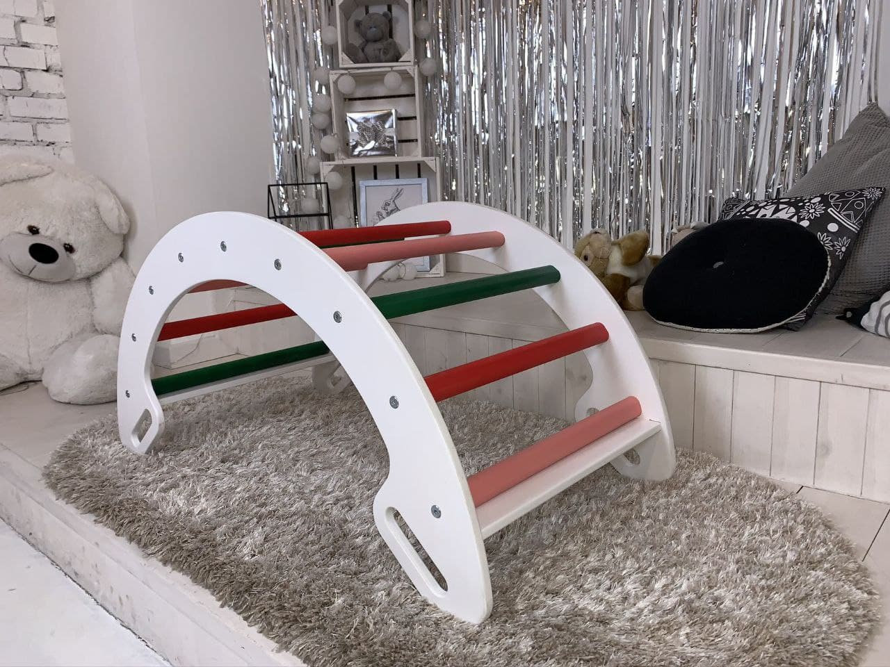 Step Triangle Montessori Furniture Baby Climber Whiterung - Etsy