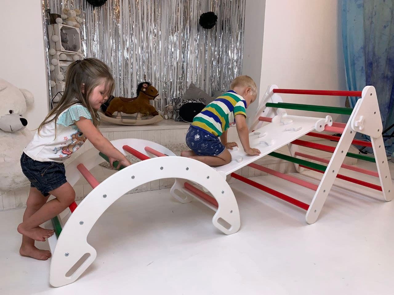 Step Triangle Montessori Furniture Baby Climber Whiterung - Etsy