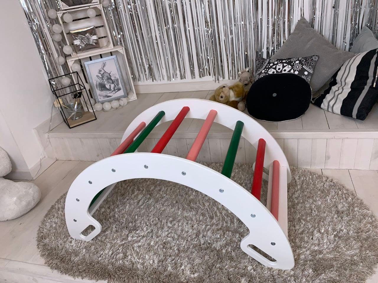 Step Triangle Montessori Furniture Baby Climber Whiterung - Etsy