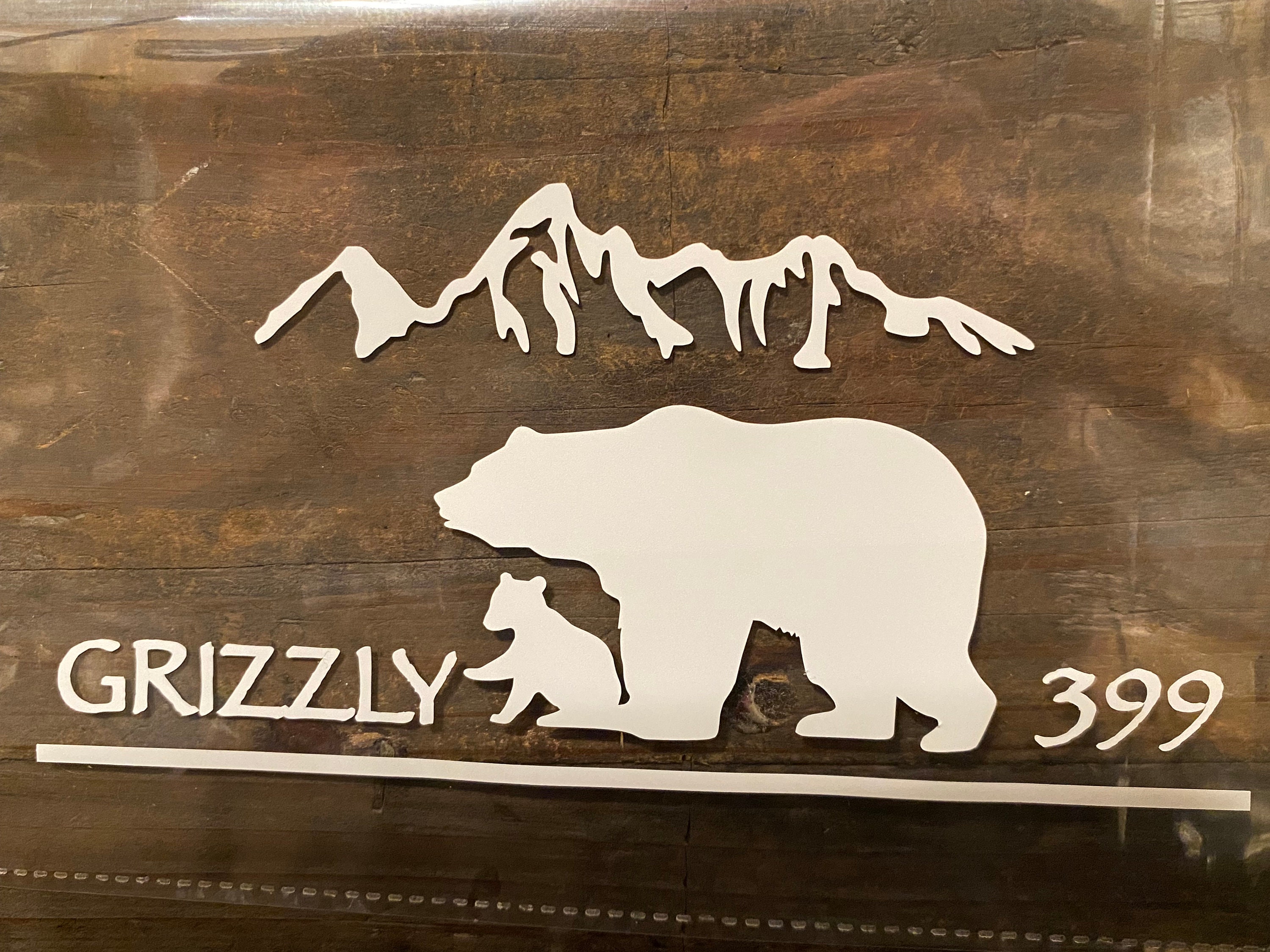 Grizzly Bear 399 Decal Sticker Single Cub - Etsy