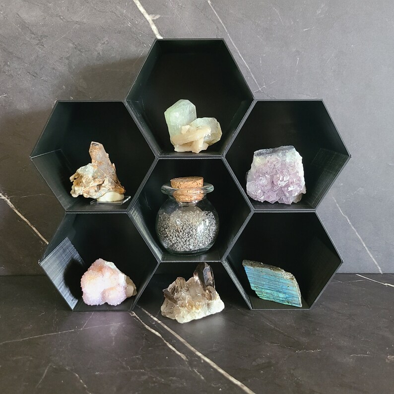 Honeycomb Display Shelf 3D Printed Hexagonal Display Shelf - Etsy