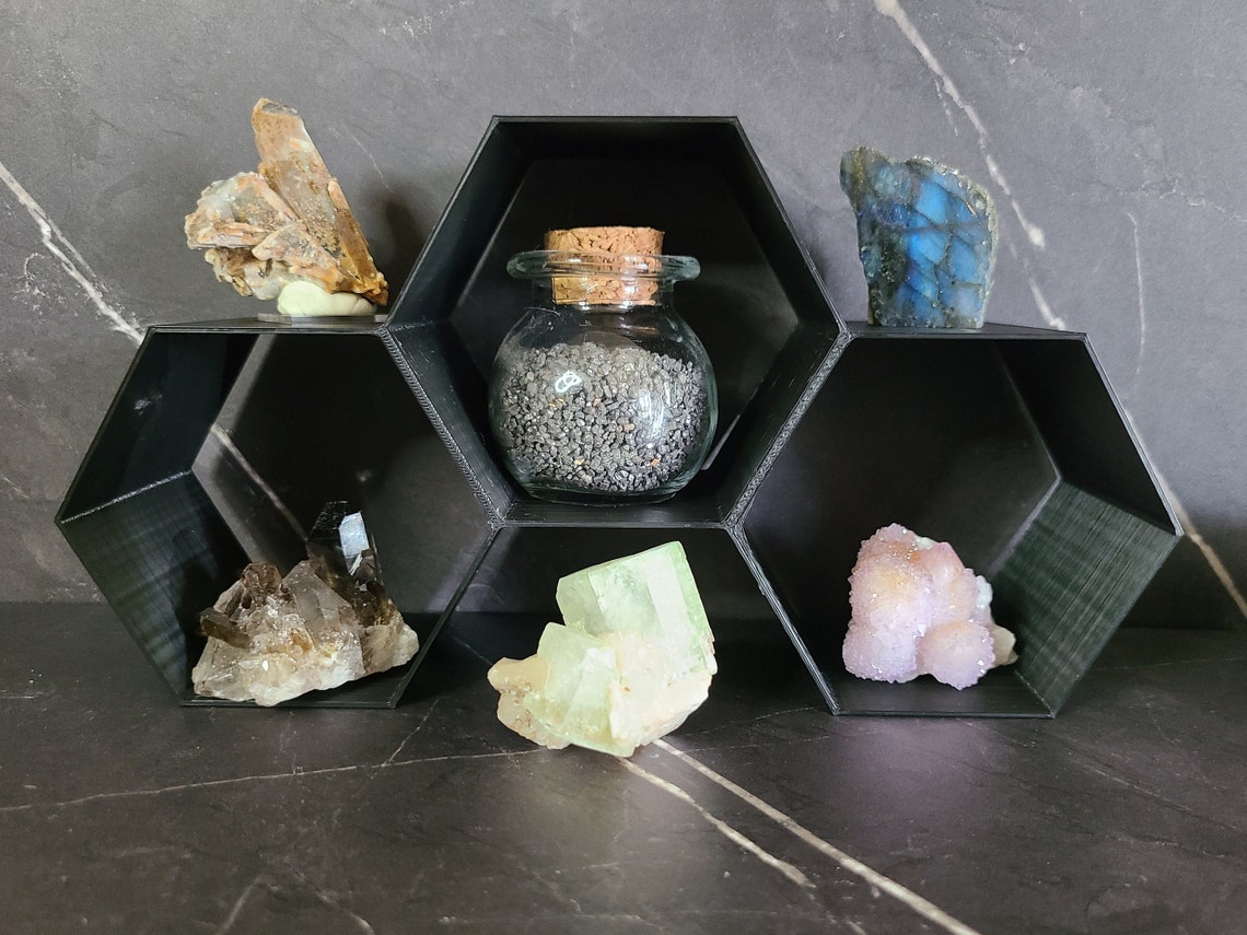 Honeycomb Display Shelf 3D Printed Hexagonal Display Shelf - Etsy