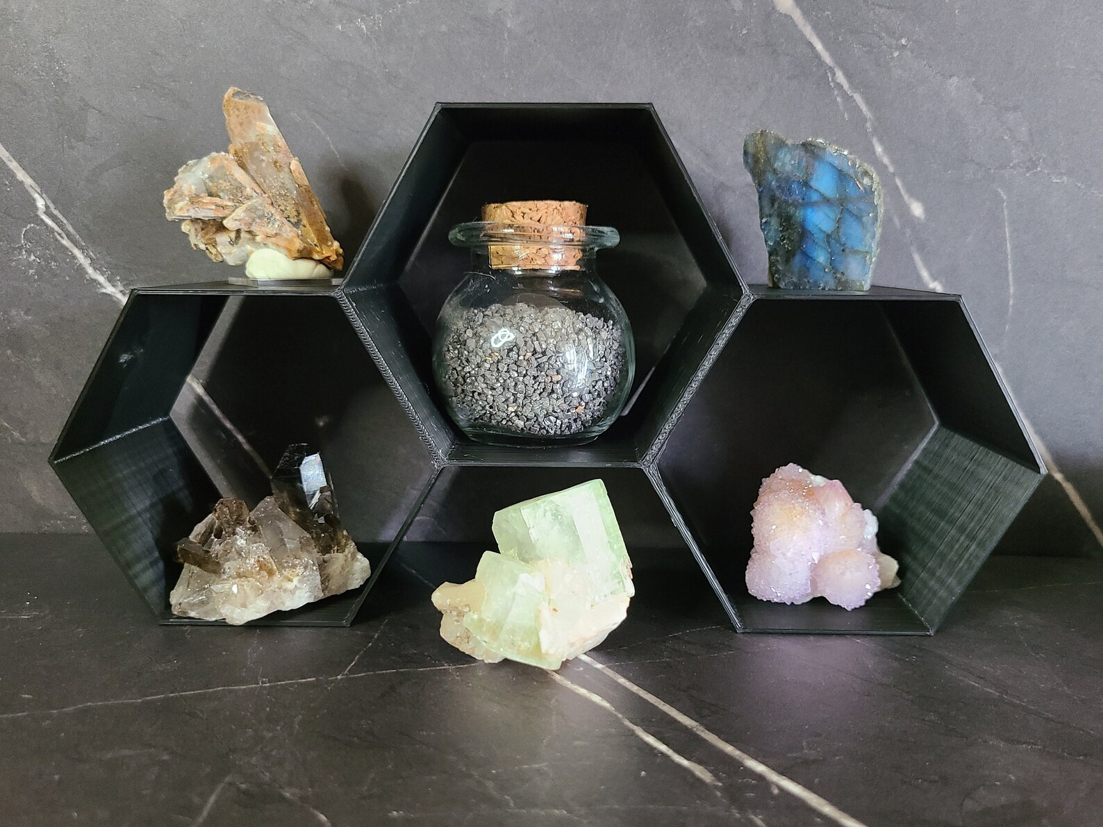 Honeycomb Display Shelf 3D Printed Hexagonal Display Shelf - Etsy